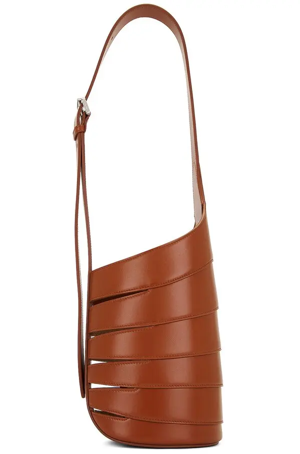 Alaïa Small Babel Fringe Hobo Bag - Cognac