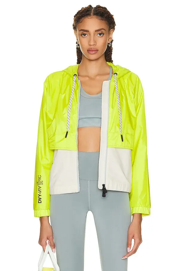 Moncler Day-namic Hooded Zip Up Jacket - White