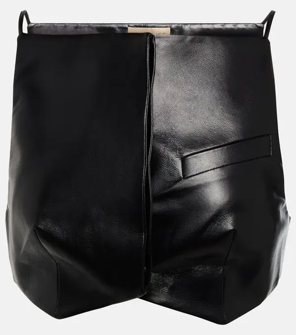 AYA MUSE Elfi Faux Leather Crop Top