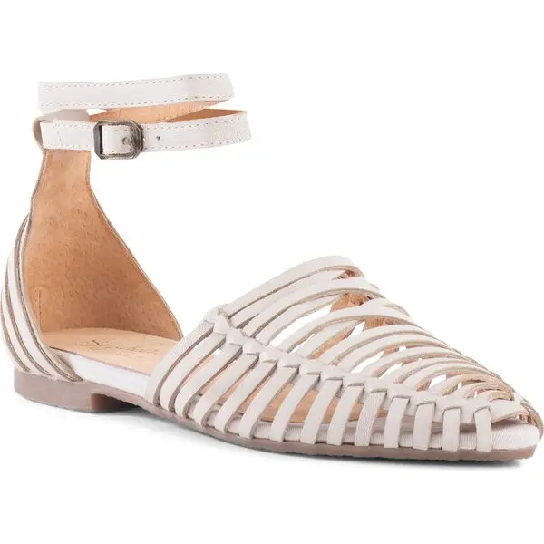 Seychelles Trinket Ankle Strap Flat - Off White
