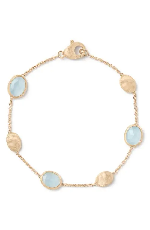 Marco Bicego Siviglia Aquamarine Station Bracelet - Gold
