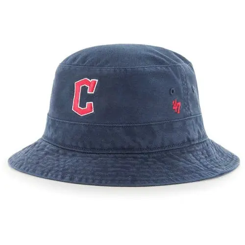 '47 Cleveland Guardians Primary Bucket Hat - Navy | Editorialist