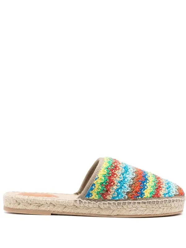 Alanui Interwoven Stripe-pattern Slides - Multicolour
