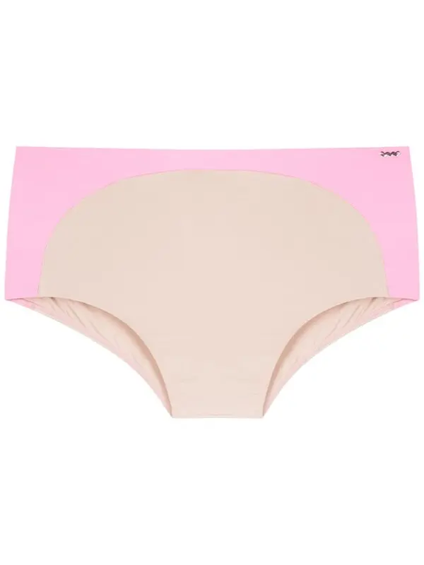 AMIR SLAMA Panelled Swim Trunks - Neutrals