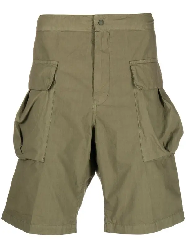 Aspesi Knee-length Cargo Shorts - Green