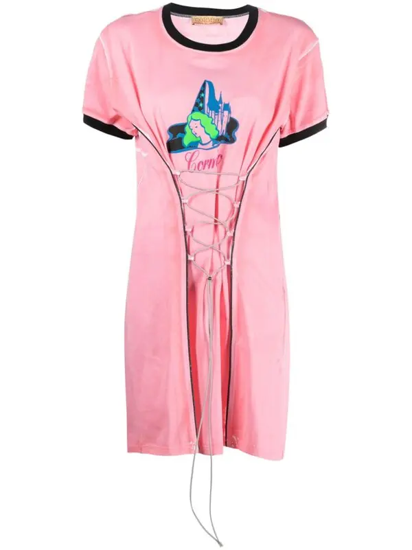 CORMIO Josefine Lace-up Dress