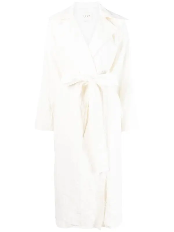 QUIRA Double-breasted Cotton Coat