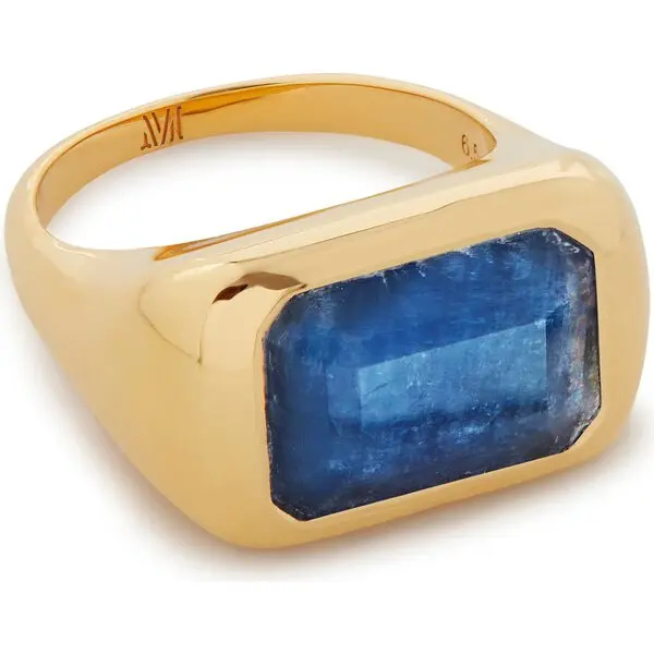 Monica Vinader Power Cocktail Ring - 18ct Gold Vermeil/blue