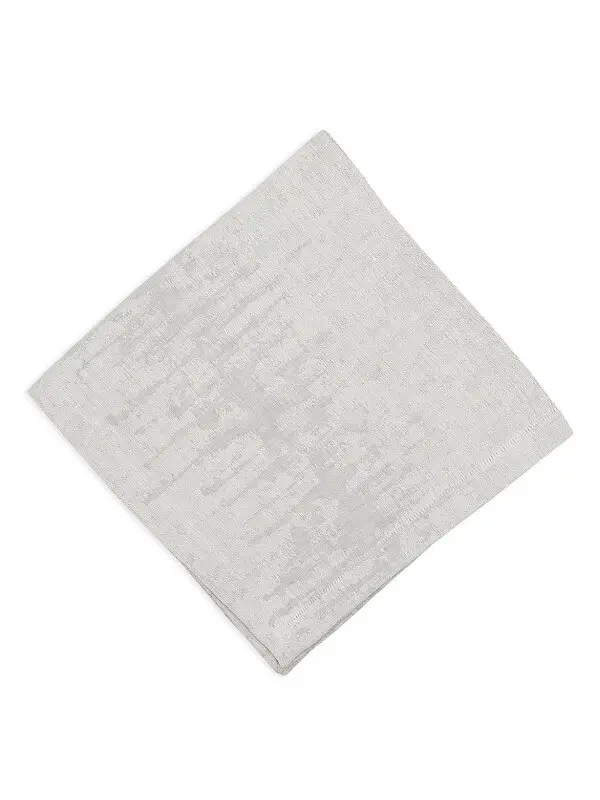 TINA CHEN DESIGNS Jacquard Napkin 4-piece Set - Silver | Editorialist