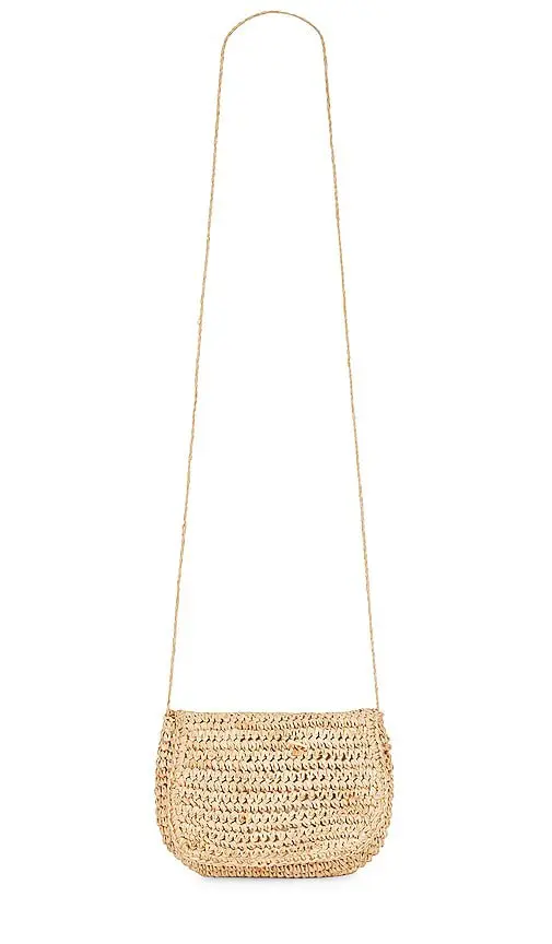 Hat Attack Straw Belt Bag - Tan
