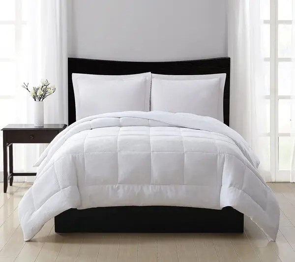 London Fog Embossed Dot Seersucker Fl/qn Down A Lt. Comforter