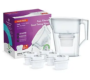 AQUA OPTIMA 94oz. Water Filter Pitcher W/ Filters