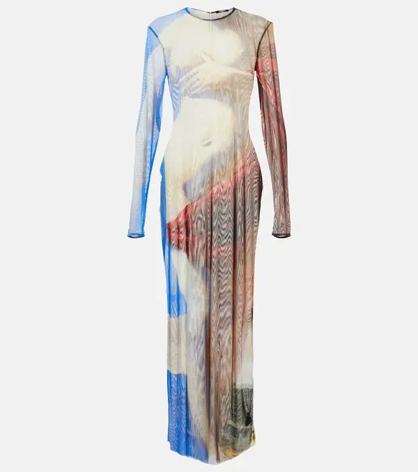 Balmain Printed Maxi Dress