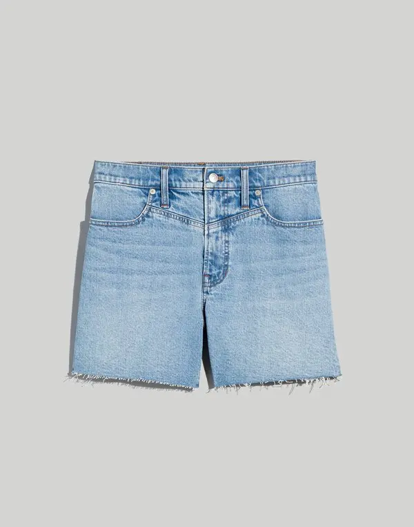 Madewell The Perfect Vintage Mid-Length Jean Short In Yoke