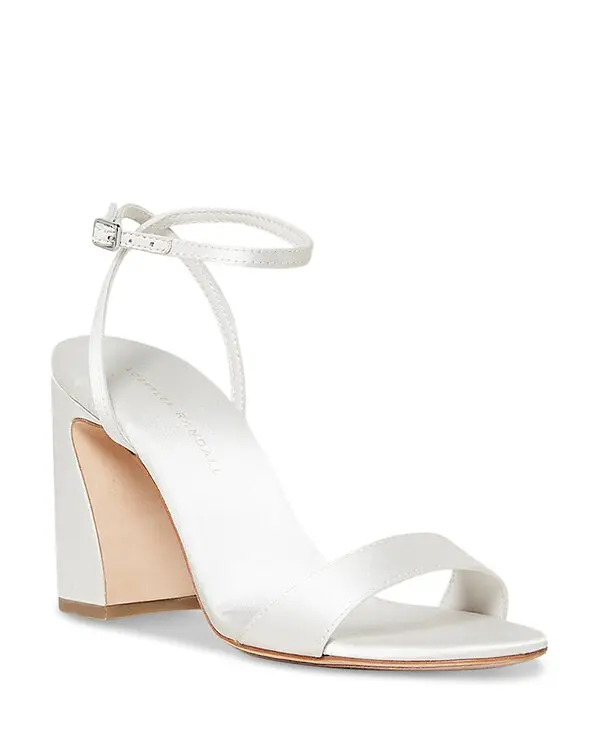 LOEFFLER RANDALL Malia Ankle Strap High Heel Sandals - Cream