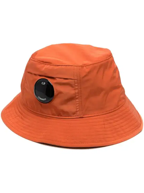 Company Lens-Detail Bucket Hat In Orange 2% Off Editorialist