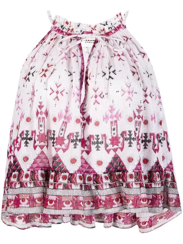 MARANT ETOILE Fabino Graphic-print Top