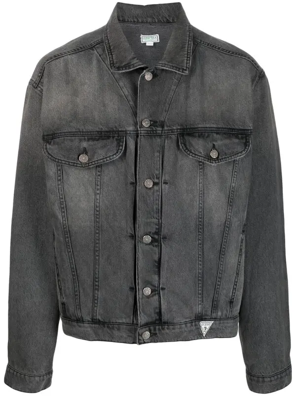 Guess Logo-patch Denim Jacket