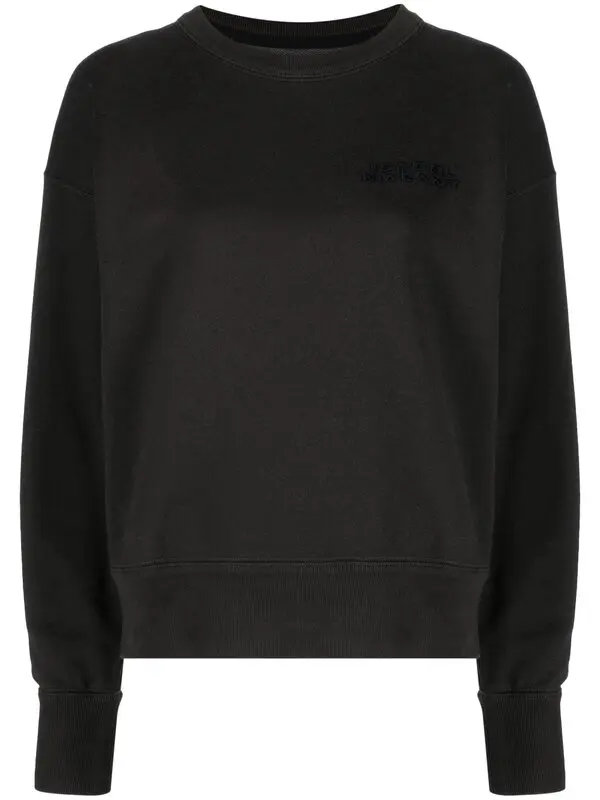 Isabel Marant Shad Logo-embroidered Sweatshirt - Black