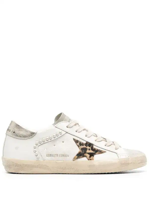 Golden Goose Deluxe Brand Super-star Pearl-detailing Sneakers - White ...