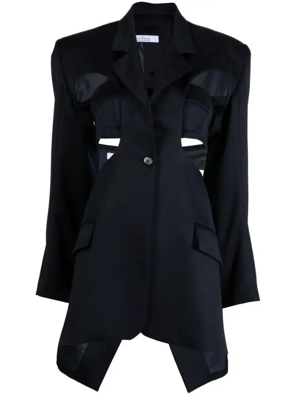 Rokh Cut-out Single-breasted Blazer