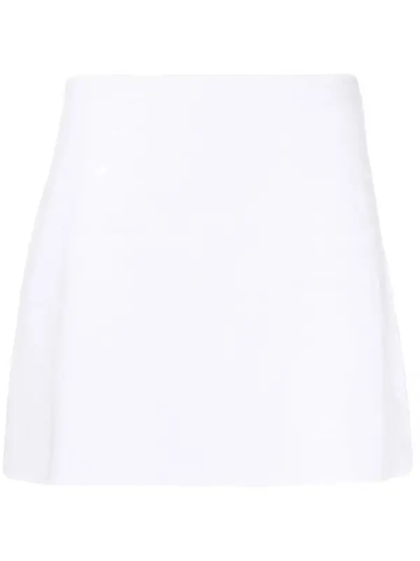 REFORMATION Veranda Linen Skirt - White