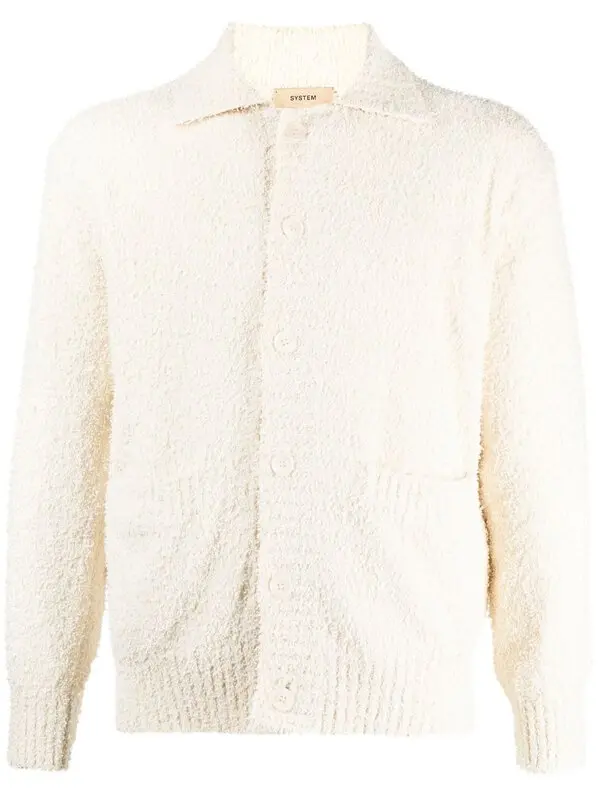SYSTEM Long-sleeve Knitted Cardigan - Neutrals
