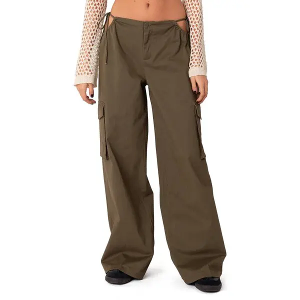EDIKTED Carlo Low Rise Cargo Pants