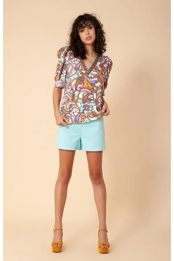 Hale Bob Nyla Jersey Top - Orange