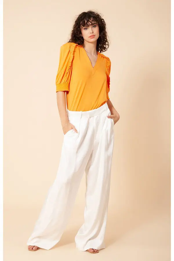 Hale Bob Nyla Jersey Top - Orange