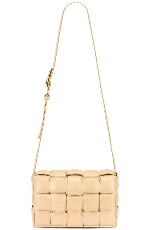 Bottega Veneta Padded Cassette Crossbody Bag - Porridge & Gold