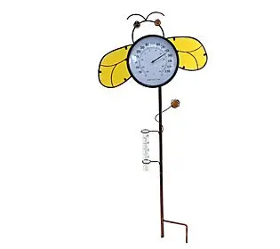 TEMP-TATIONS Rain Gauge & Thermometer