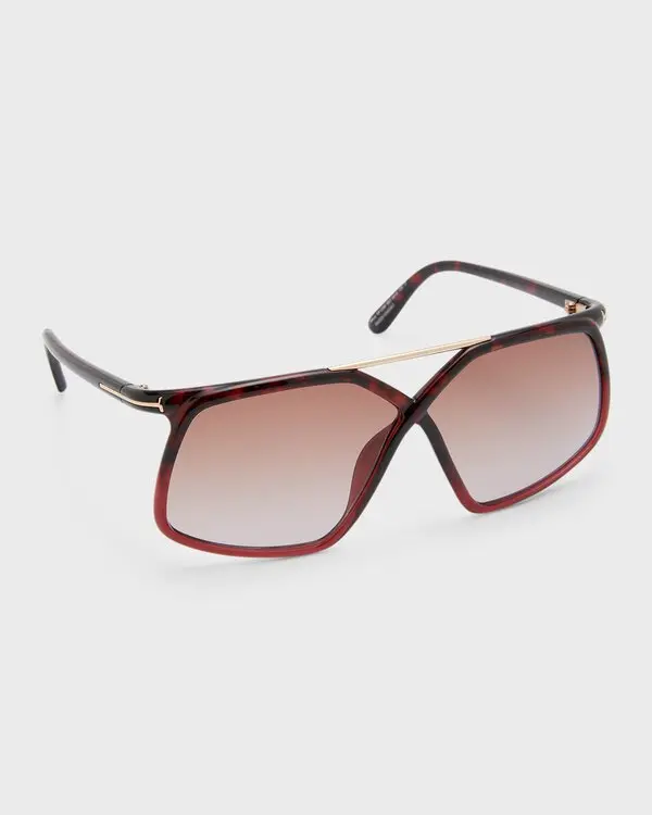 TOM FORD Mixed-media Butterfly Eyeglasses