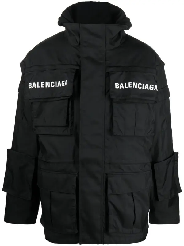 Balenciaga Logo-print Oversized Technical Parka