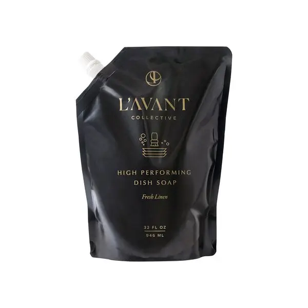 L’AVANT COLLECTIVE Fresh Linen High Performing Dish Soap Refill Pouch