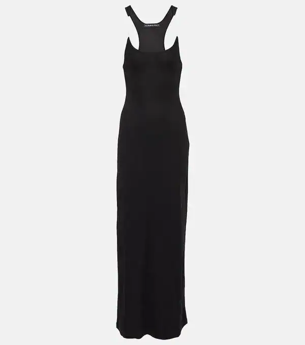 y/project knit dresses Buy Ribbed-knit Cotton Maxi Dress - Black At 40% Off _tab2_shipping-and-returns