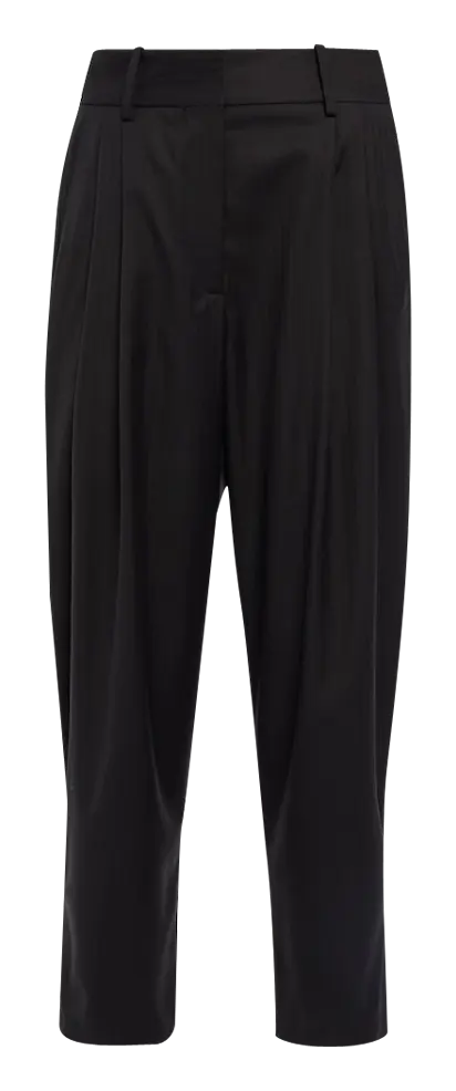Alaïa Herringbone Tapered Wool Trousers