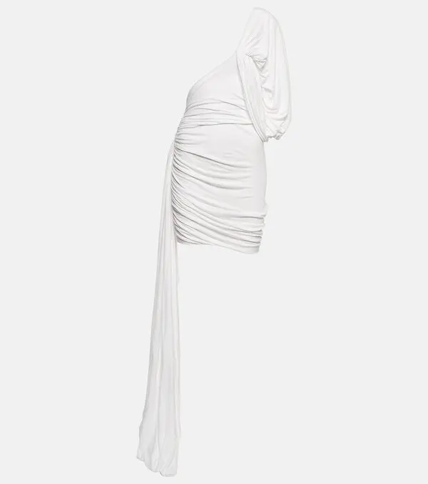 Rick Owens One-shoulder Draped Minidress