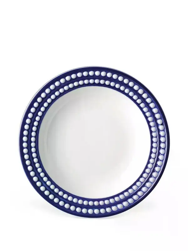L'Objet Perlée Soup Plate - Blue