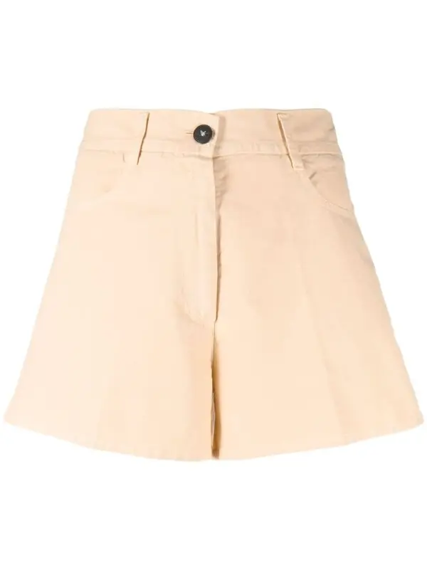 FORTE_FORTE Cotton Canvas Shorts