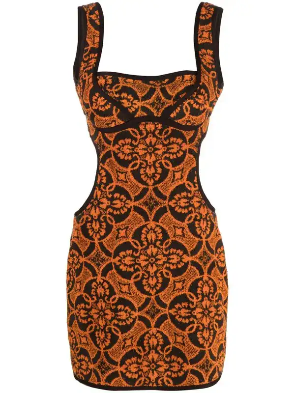 marine serre mini dress Moon gathered mini dress