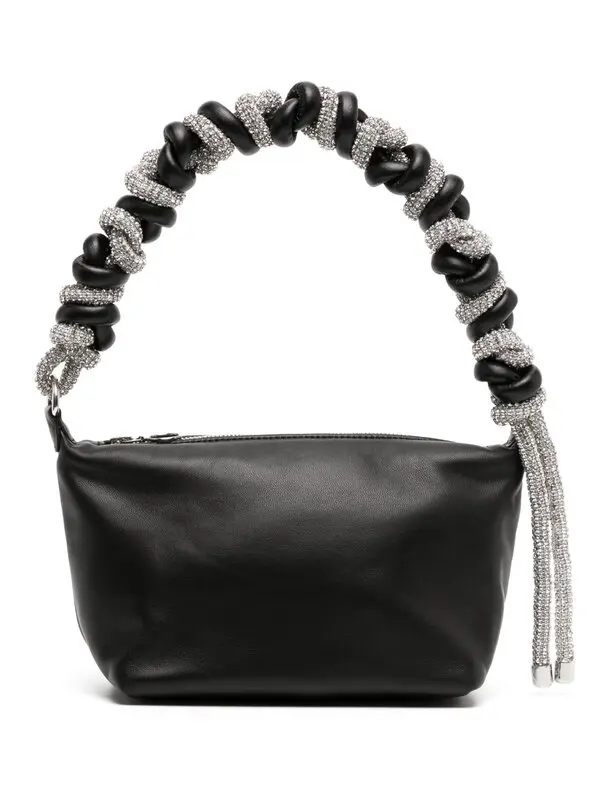 Kara Crystal-embellished Shoulder Bag - Black