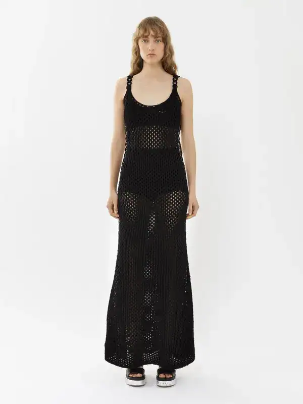 chloe long flared tank dress Mom & Me