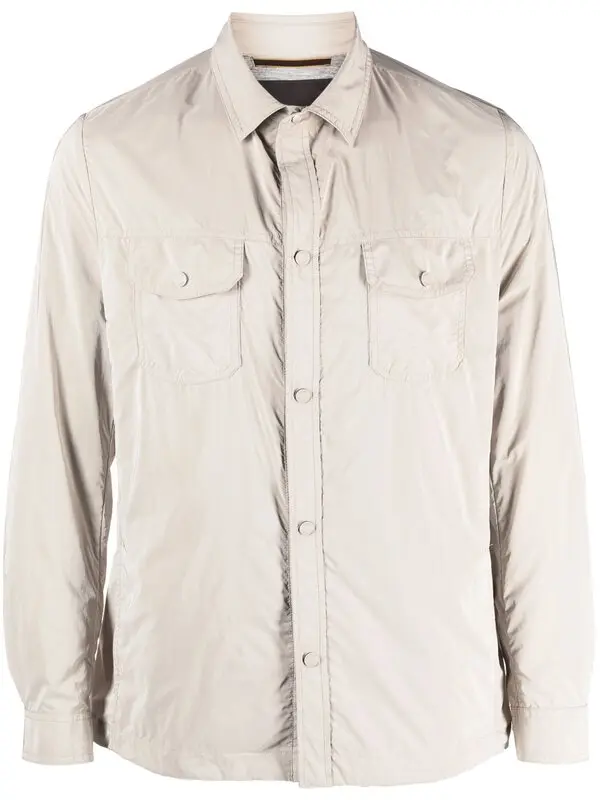 MOORER Press-stud Fastening Jacket - Neutrals