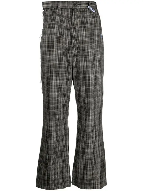Mihara Yasuhiro Check-pattern Trousers