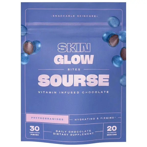 Sourse Skin Glow Bites- Vegan Ceramide-infused Chocolate Supplements