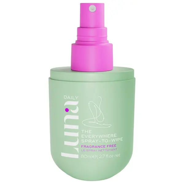 LUNA DAILY The Everywhere Spray-to-wipe Fragrance Free With Prebiotics + Vitamins C+e For Sensitive Skin