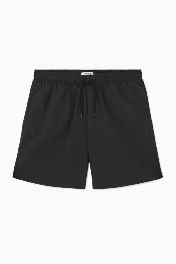 Cos Nylon Drawstring Swim Shorts - Black