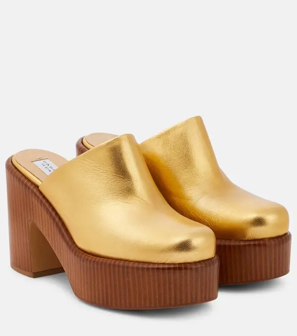 Gabriela Hearst Metallic Leather Platform Pumps