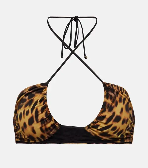 Stella McCartney Printed Halterneck Bikini Top